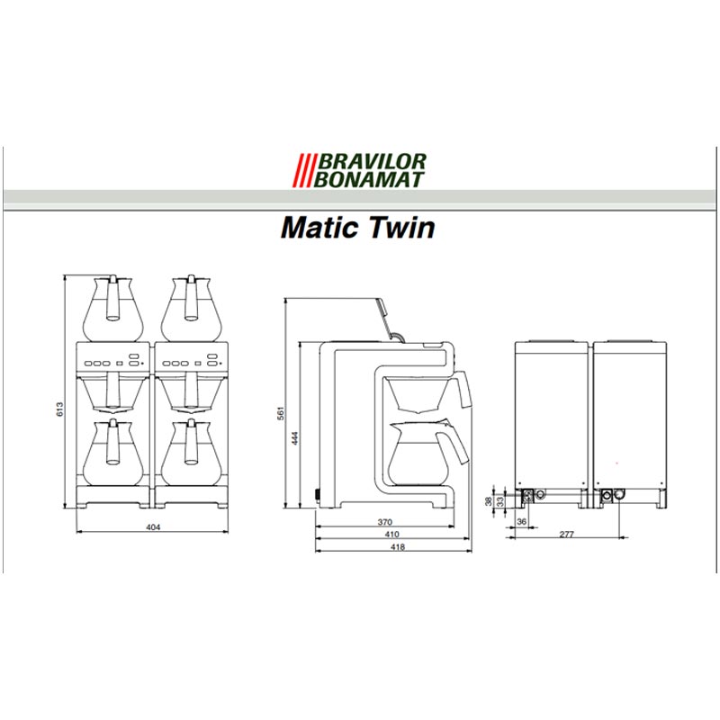 Bravilor Bonamat Matic Twin Filter Coffee Machines