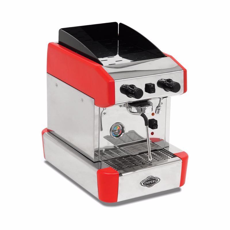 Empero Semi-Automatic Espresso Coffee Machine 1 Group Red