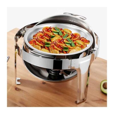 Epinox CDC-6 Roll Top Kapaklı Yuvarlak Chafing Dish, 6 L Fiyat